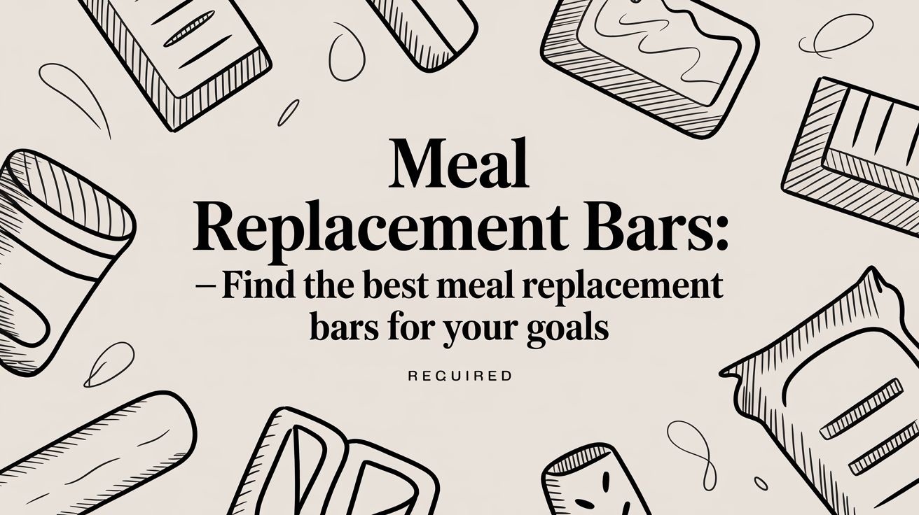 Meal Replacement Bars: Find the Best meal replacement bars for Your Go ...